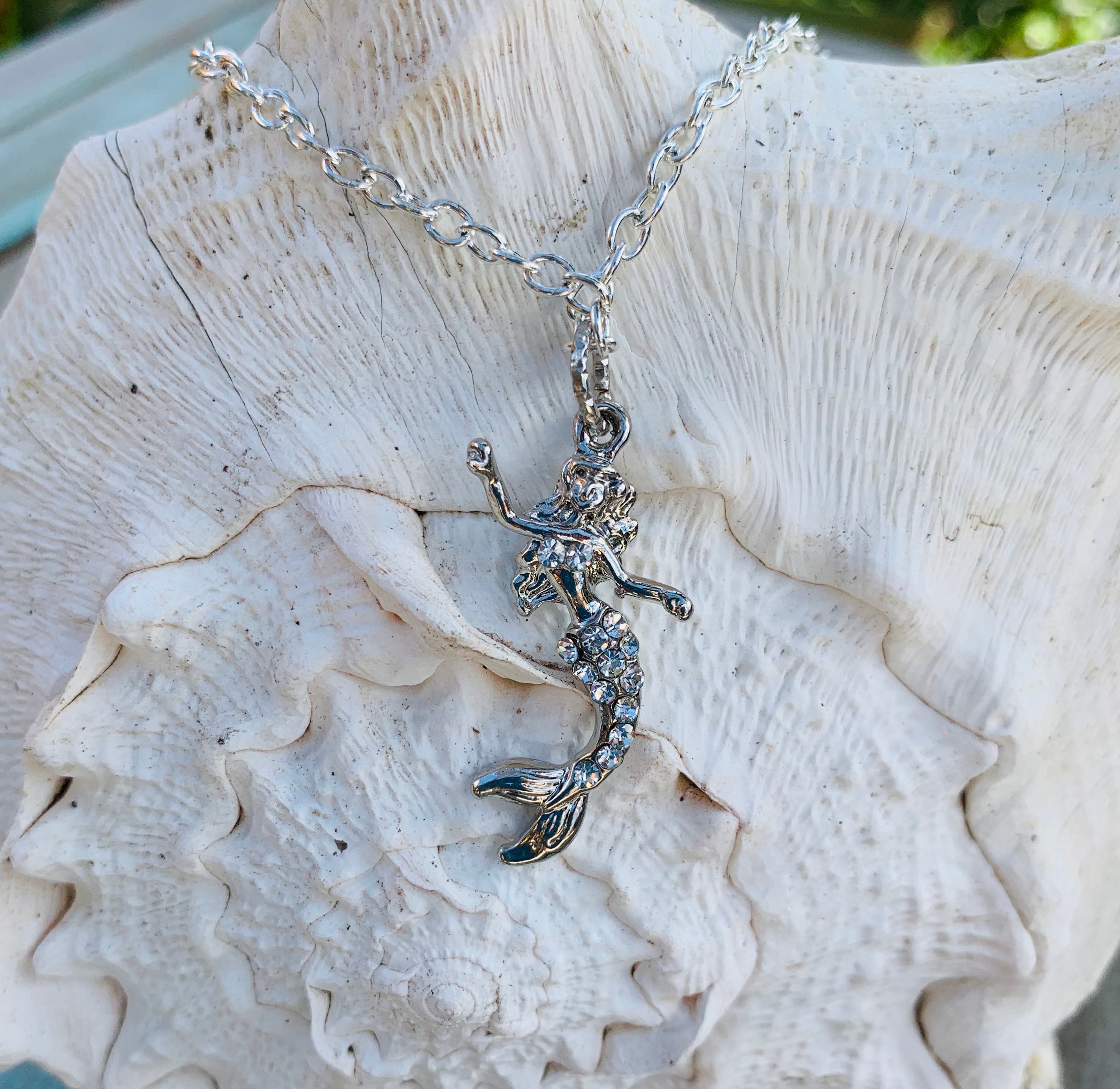 Rhinestone Mermaid, Necklace